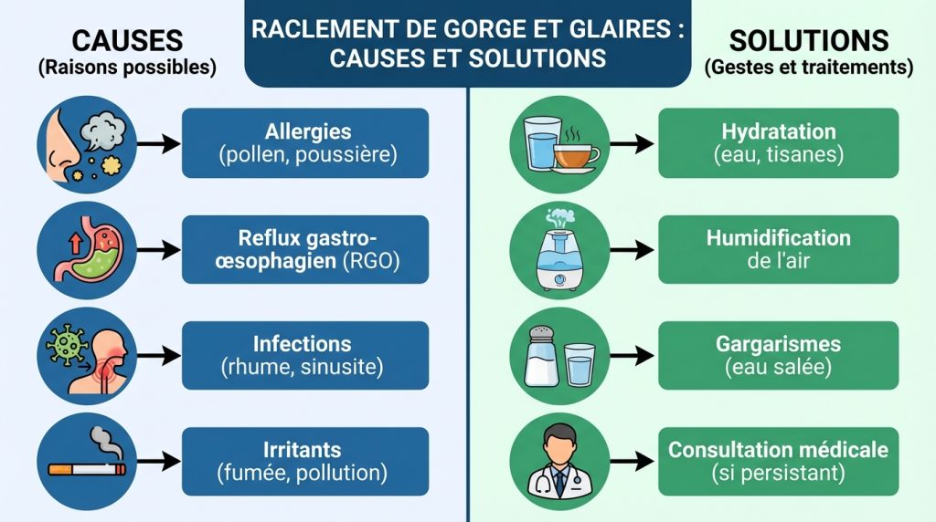 Raclement de gorge et glaires : causes et solutions – Radyoga